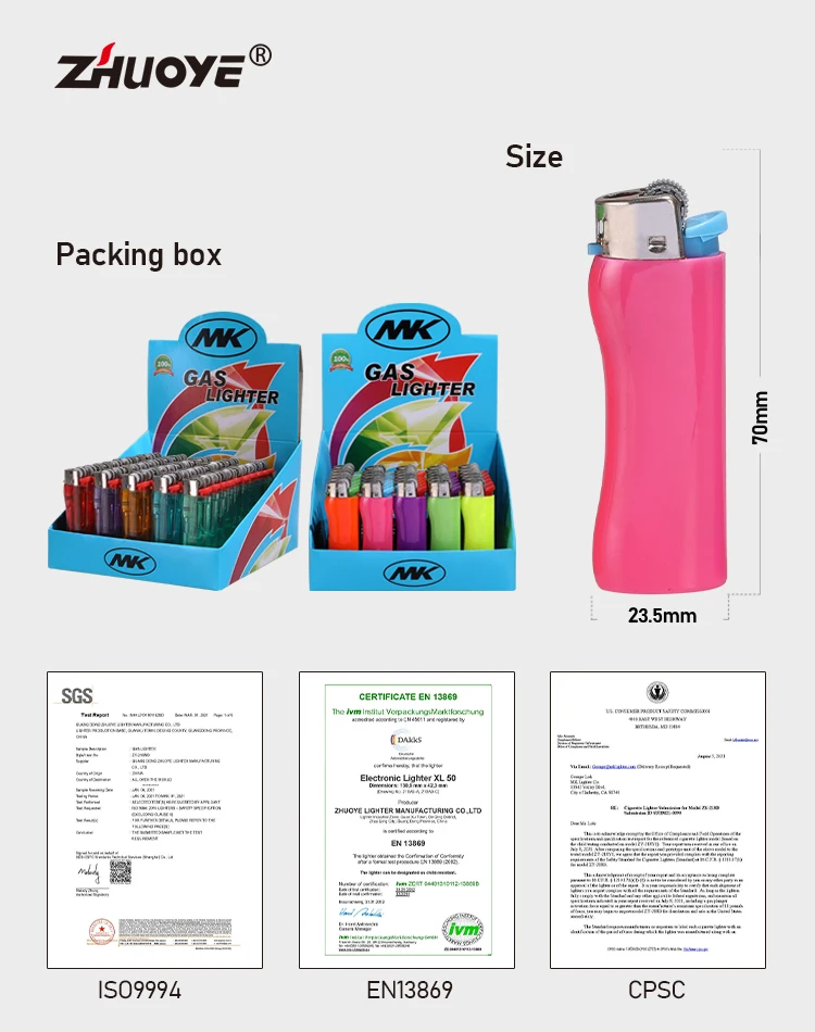 MK Smoking Gas Lighter - Flint Stone Disposable Lighters