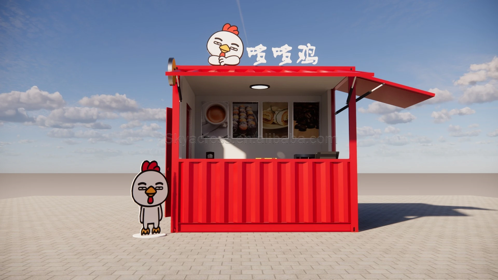10FT Mini Pop-up Shop Container - Ideal for Coffee & Fast-food