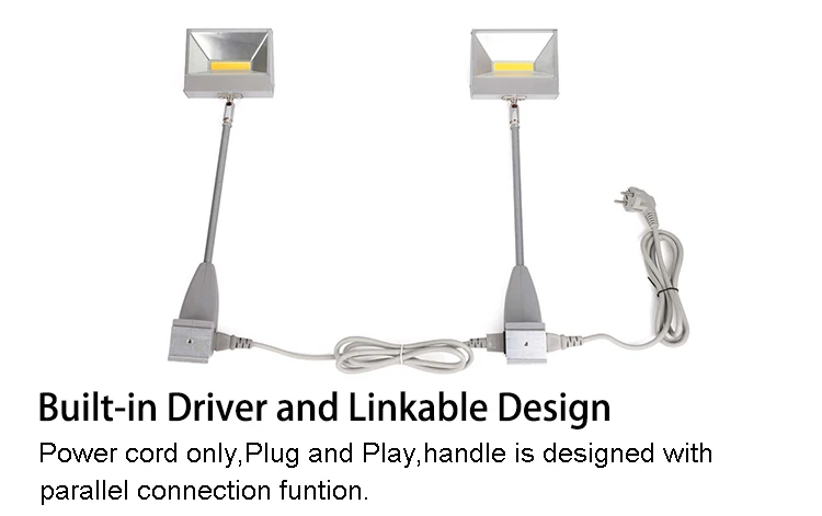 Long Arm LED Spotlight for Exhibition Booth 20W/30W/50W Linkable Trade ...
