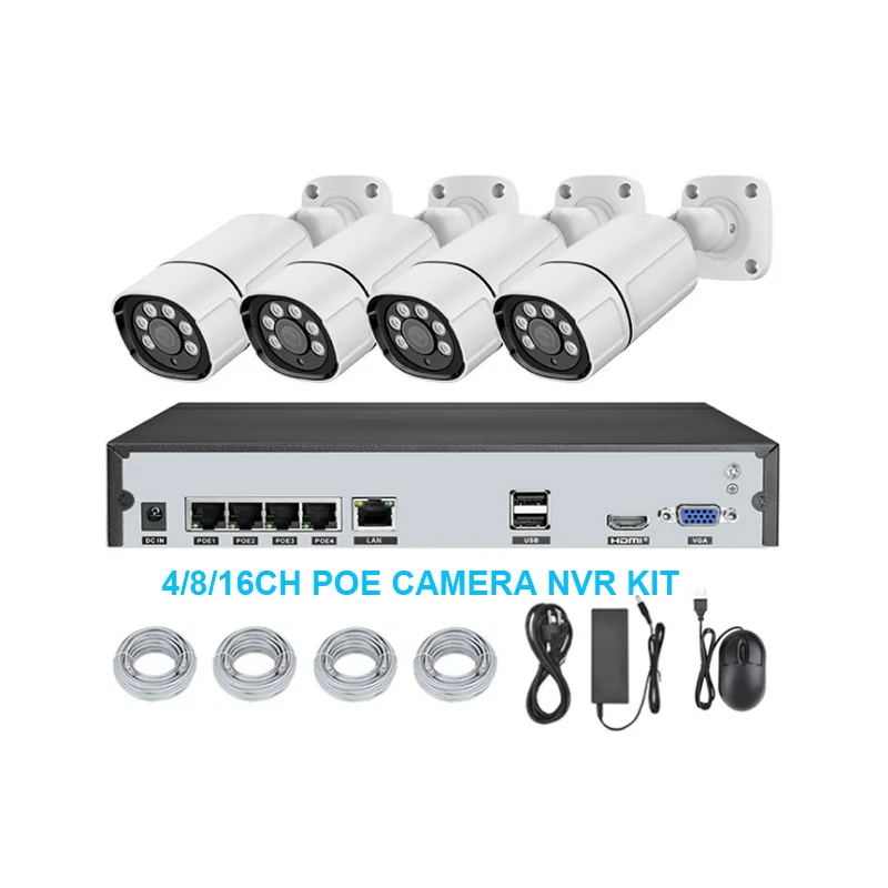 Ultra 4k 8mp Cctv Camera Kit Ip67 Waterproof Outdoor Smart Motion ...