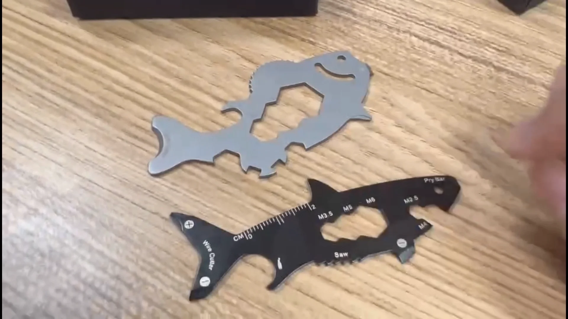 Custom Metal Promotional Gadgets Shark 13 In 1 Stainless Bottle Opener Key Chain Multi Tool ...