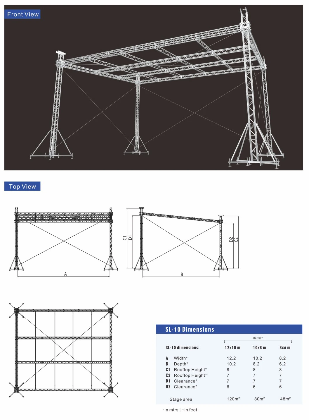 Aluminum Welding Standard Roof Truss Sizes Outdoor Truss Scene Entire ...