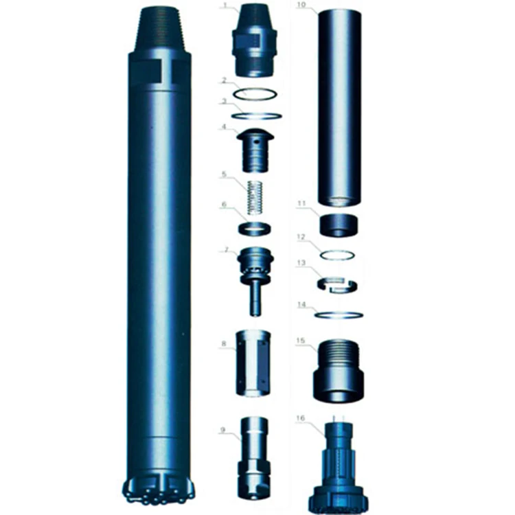 High Pressure DTH Drill Hammer - Efficient Rock Drilling