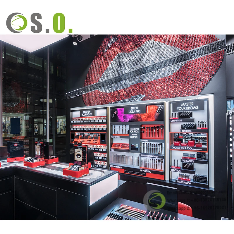 Perfume Display Cabinet With Lighting Glass Display Cabinet For Perfume ...