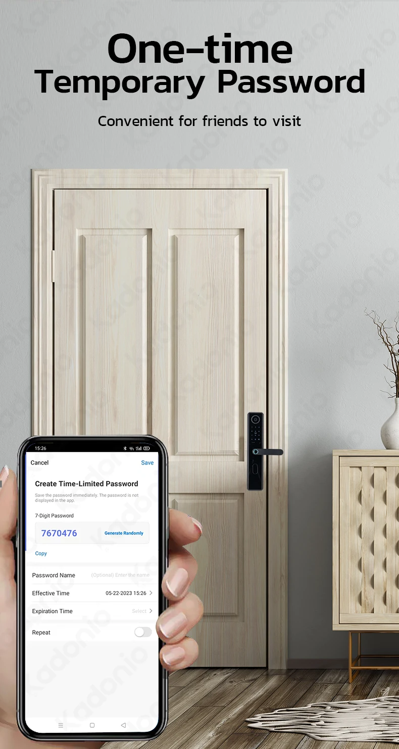 Kadonio Hotel Peephole - Intelligent Safety Fingerprint Lock