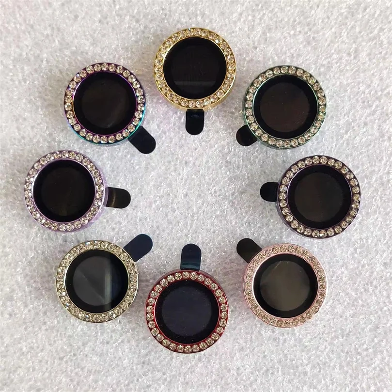 Luxury Diamond Mobile Phone Tempered Glass Camera Lens Glass Protector ...