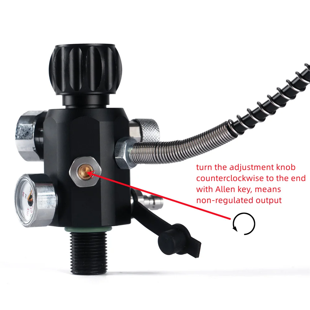 PCP Paintball Air Filling Station with Pressure Regulator Valve