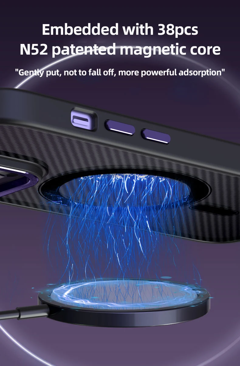 Luxury Carbon Fiber Phone Case For Iphone 15 14 13 12 11 Pro Max ...