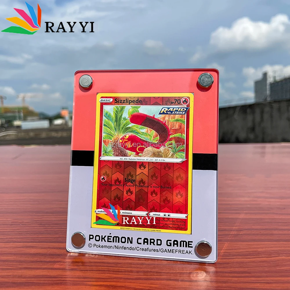 Rayyi Custom Wall Mountable Acrylic Pokemon Graded Sports Card Slab ...
