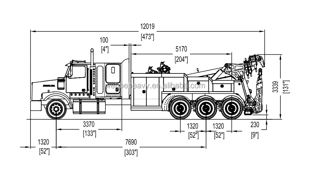 Metro Tow Trucks 60 Ton Tow Truck | High Quality Heavy Duty Towing ...
