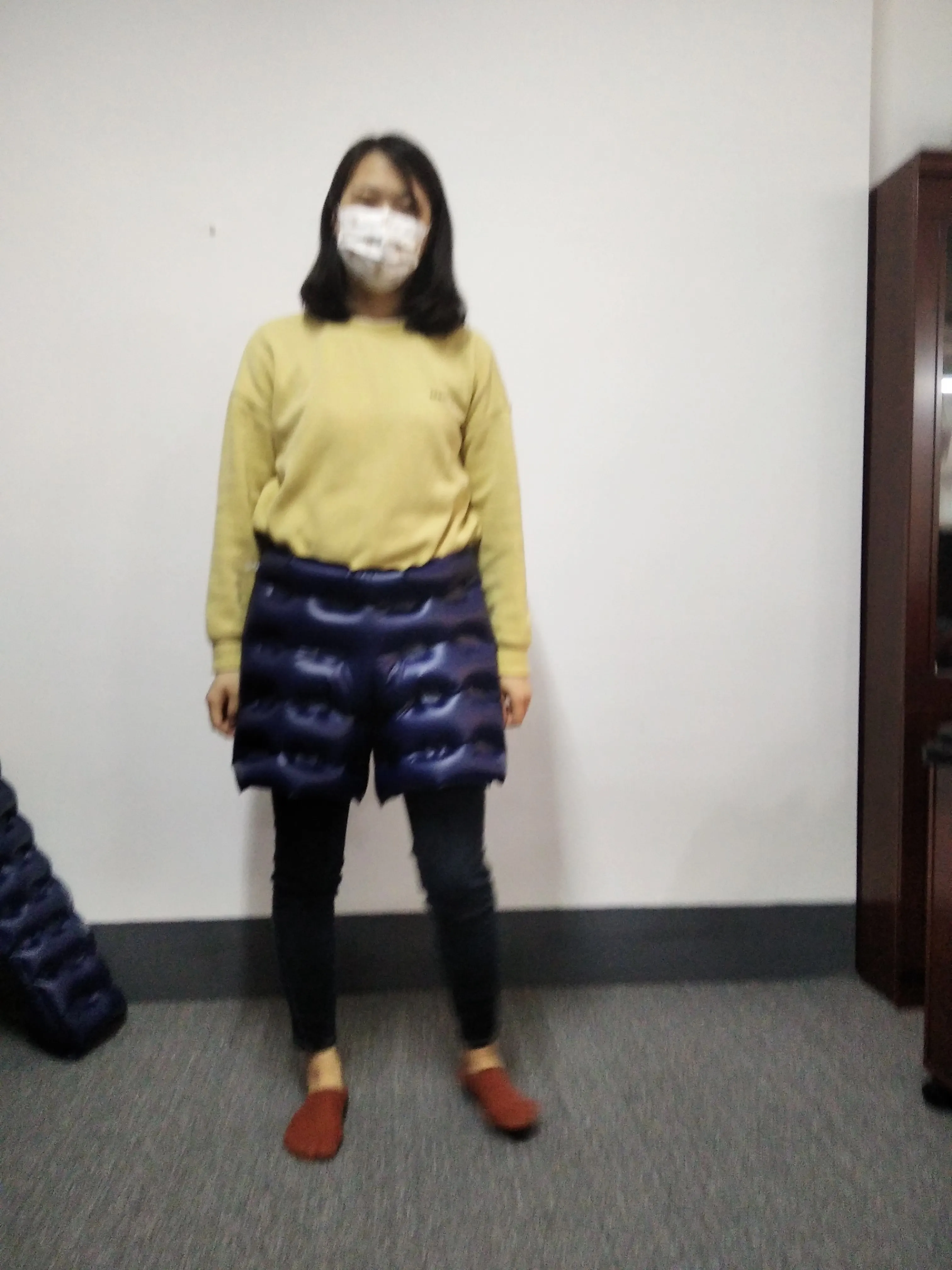 2022 New PVC Blue Inflatable Down Jacket and Trousers Suit for Adult ...