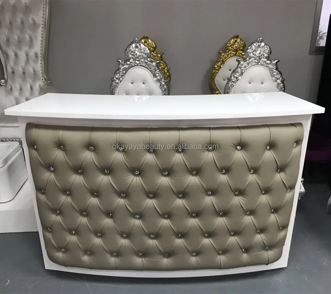 定制美甲沙龙家具套装美甲吧车站候车区沙发椅沙龙前台柜台接待处 - Buy 接待处办公室，美甲沙龙接待台，接待区办公桌 Product on ...