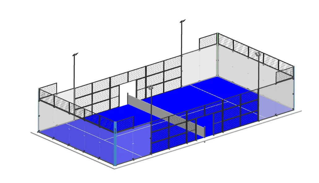 Professional Indoor Outdoor Panoramic Padel Court PD-01