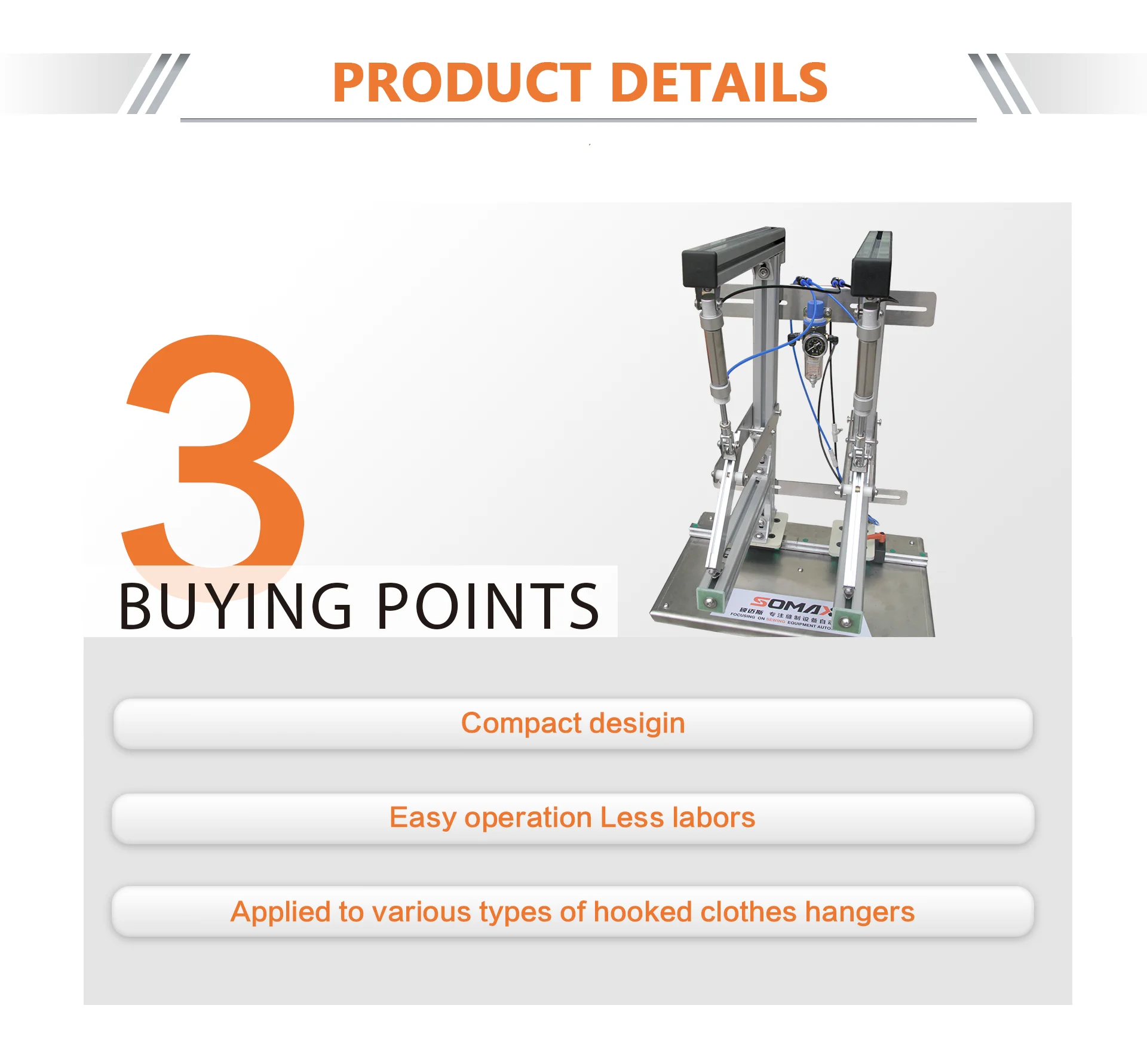 Somax Sewing Machine Hooked Clothes Hangers - Buy Hook Machine For ...