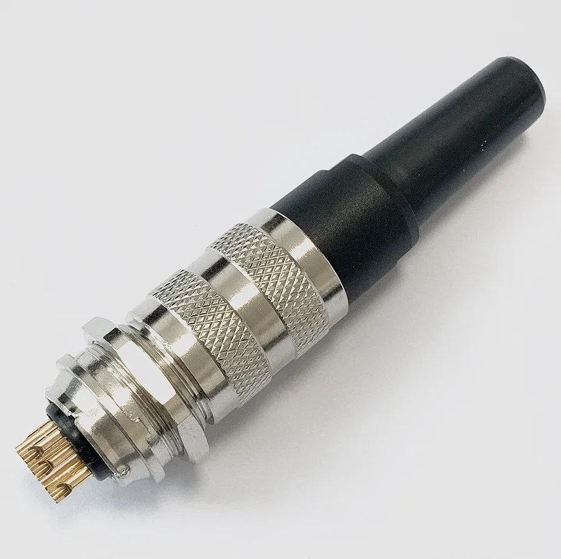 Male M16 12pin Connectors with Cable Clamp - Factory Price