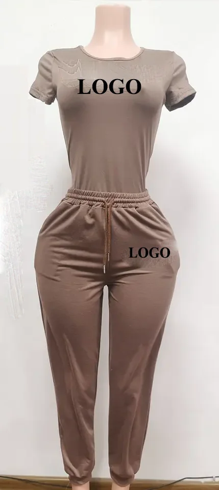 Hot Sell Custom Jogger Set Jogger Sets/lounge Wear Two Piece Set Women ...