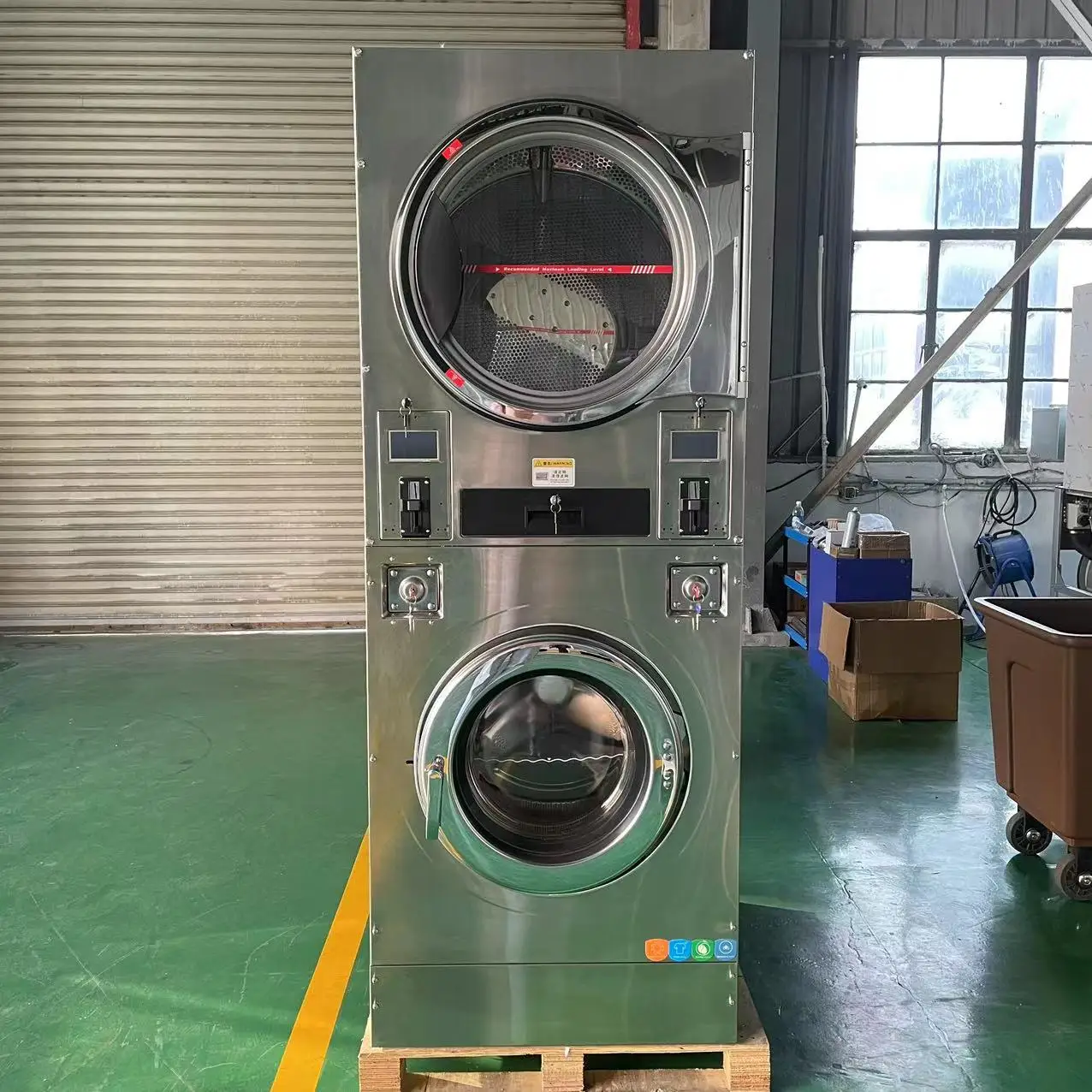 16kg Double Dryer Stacking Kit With Coin Operated Clothes Washer ...
