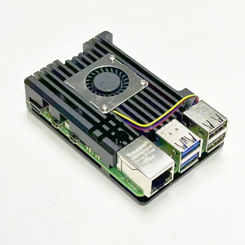 Raspberry Pi 5 Aluminum Alloy Armor Shell With Pwm Thermal Control Cooling Fan Raspberry Pi 5 ...
