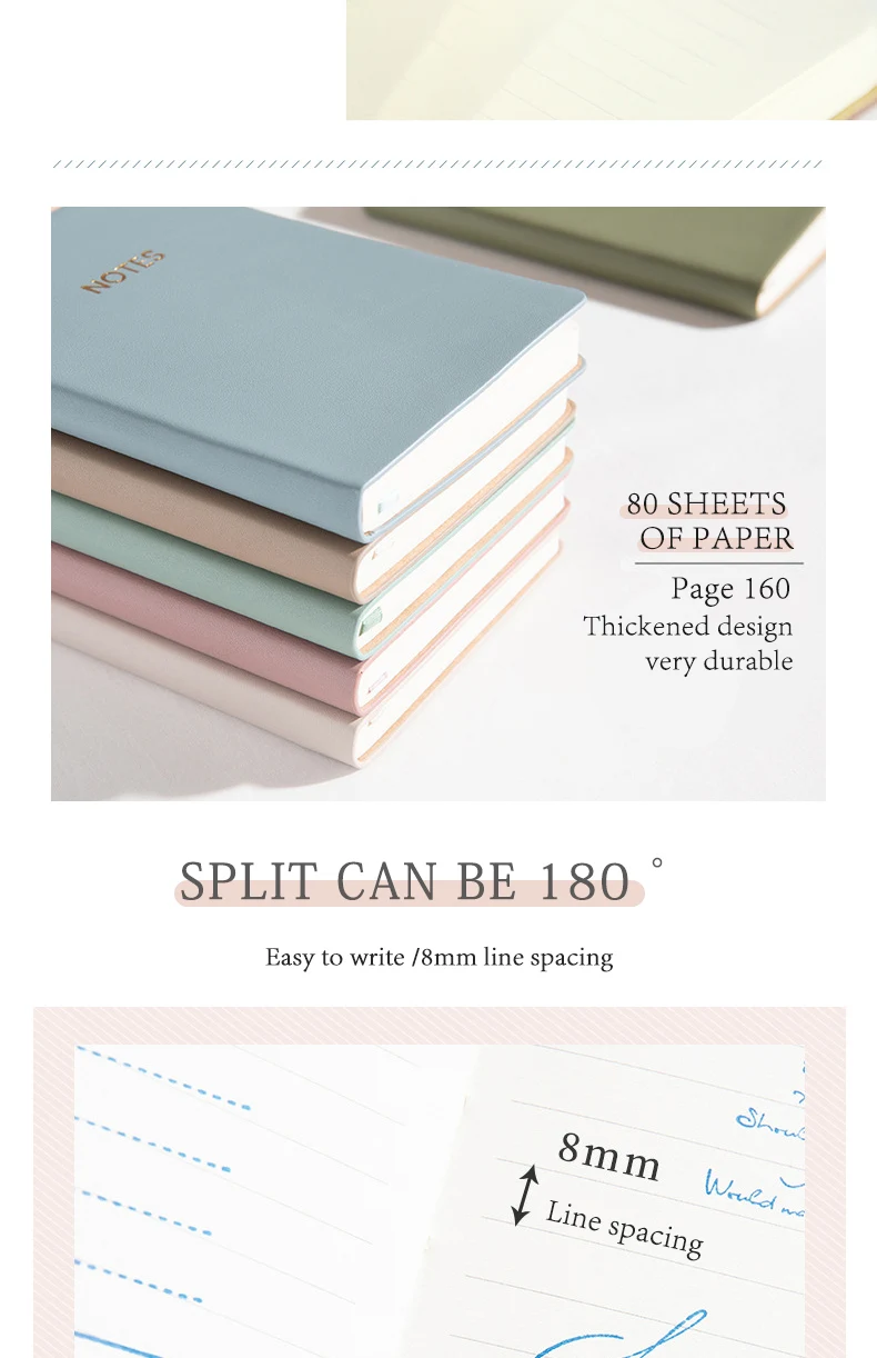 Small Cute Girl Leather Pocket Notebooks Journal Blank Lined Ruled ...