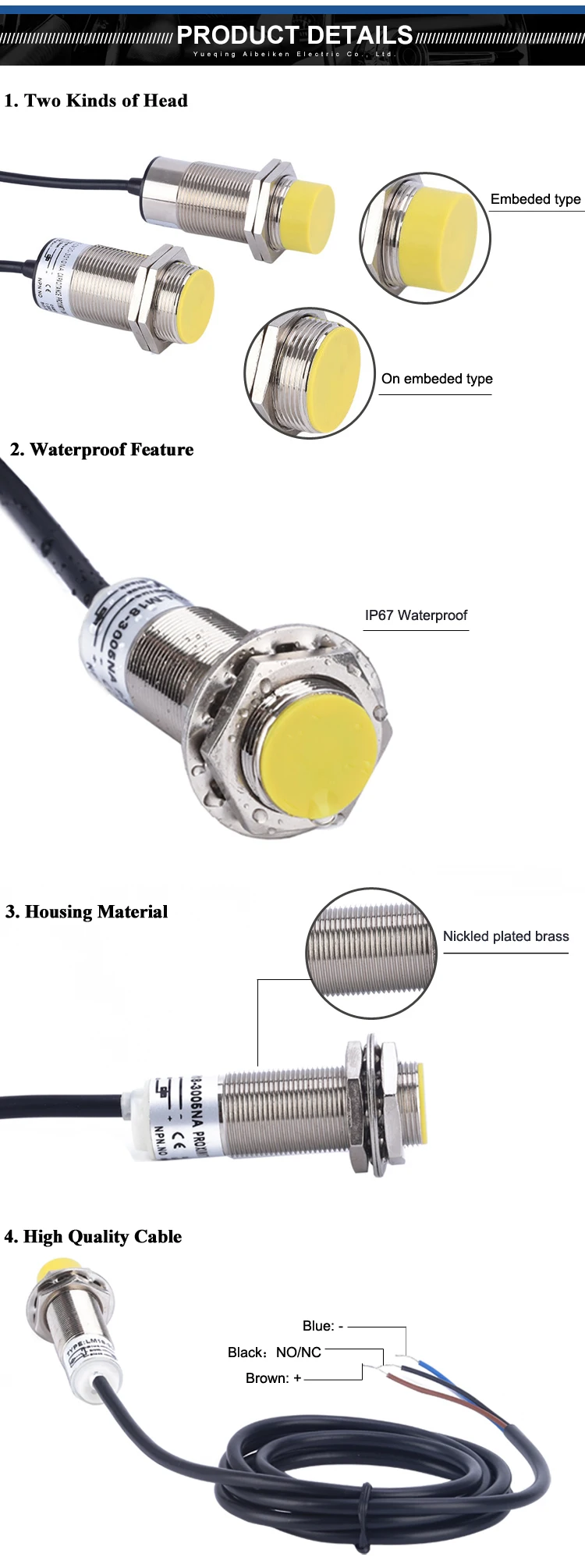 Elevator Proximity Switch Position Sensor M18 Flush Type/non-flush Type ...