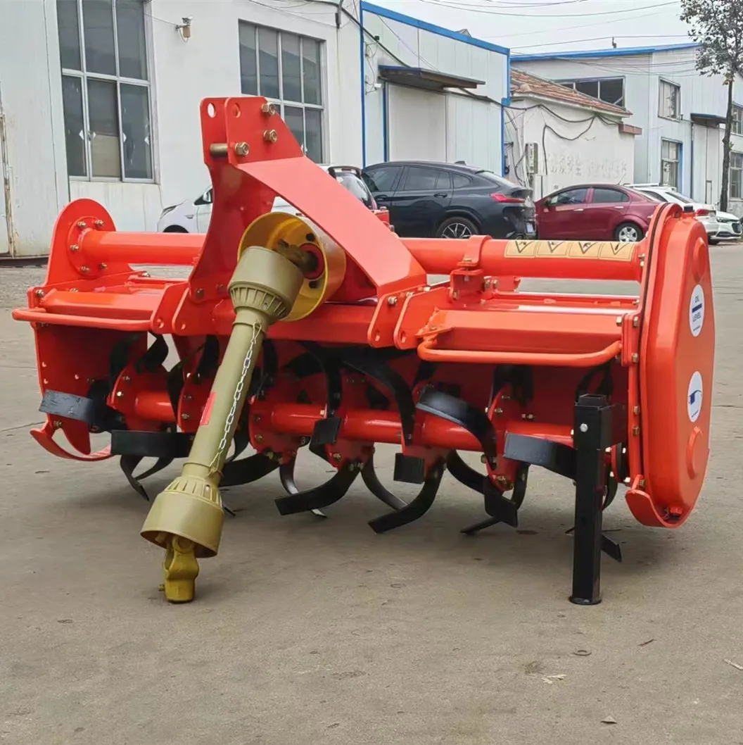 3 Point PTO Drive Rotary Cultivator Rotavator, Farm Soil Rotary Tiller ...