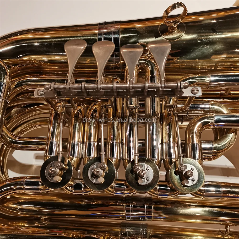 4 Rotary Valves Tuba BB - High Grade Brass Wind Instrument