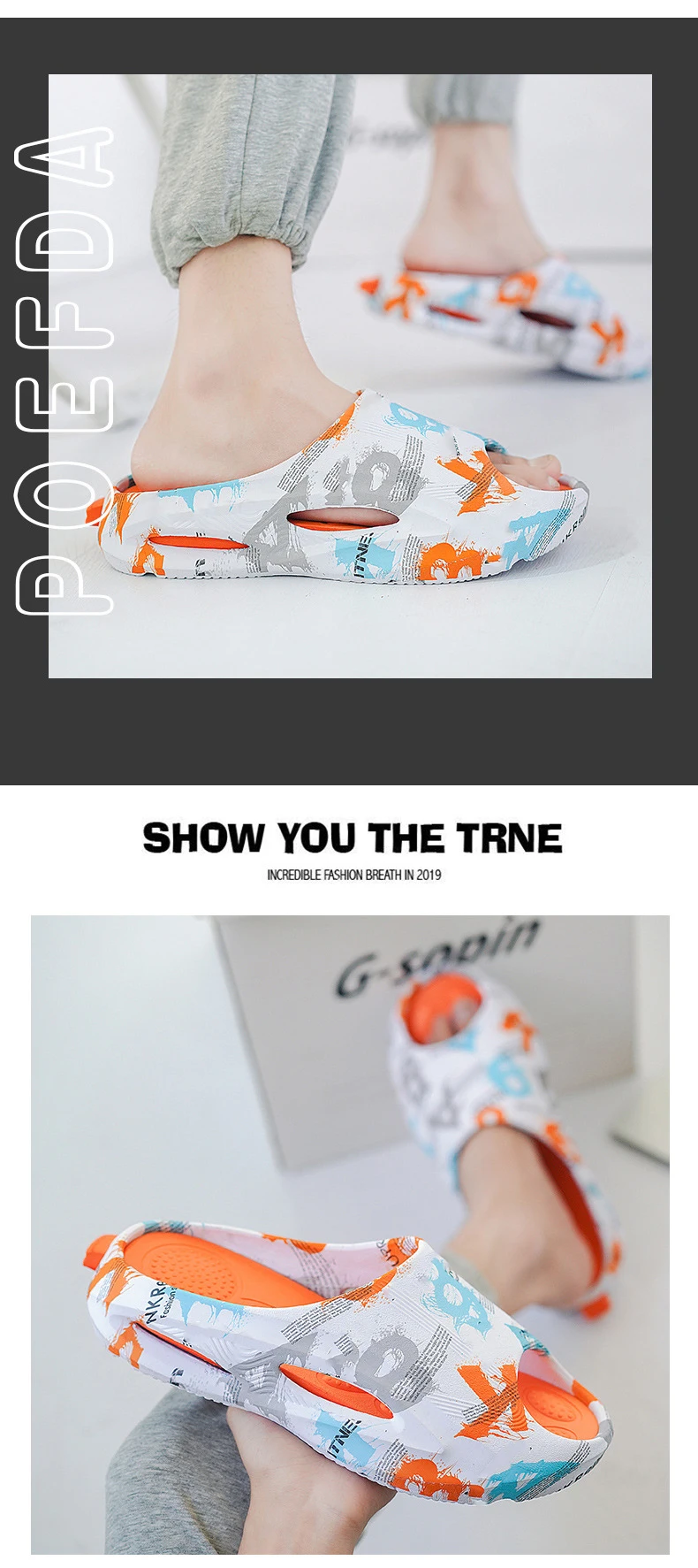 2023 New Custom Digital Sublimation Logo Slides Wholesale Leisure Thick ...