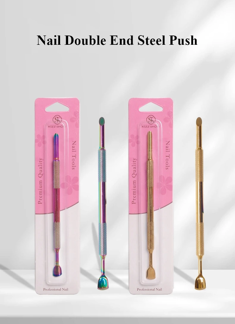 Manicure Stainless Steel Nail Pusher - Gel Polish Remover