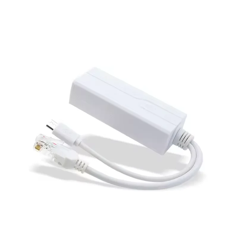 10/100Mbps Standard White Poe Splitter Micro USB 48V to 5V 2.4A for ...