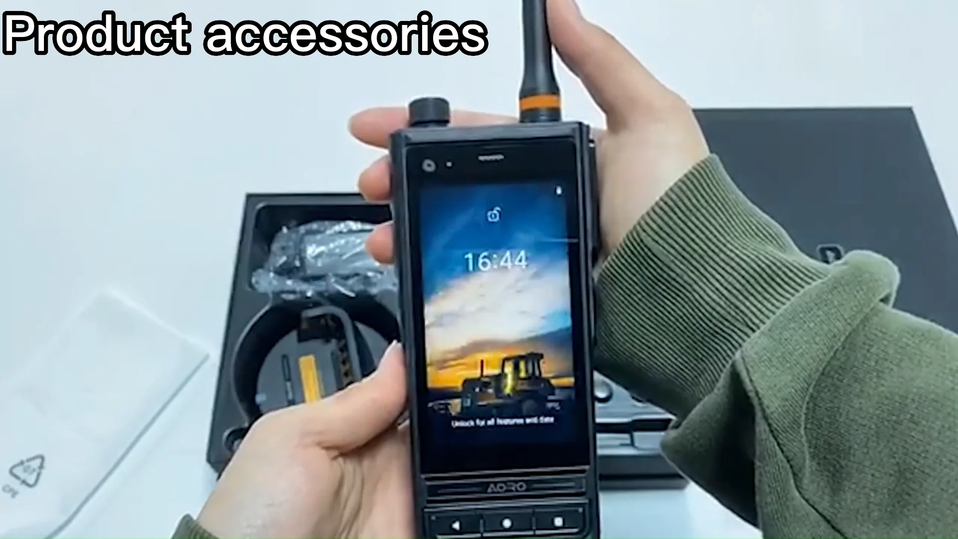 7.6volt 4watts Professional Vhf Dmr Radio Phone Walkie Talkie Headphone ...