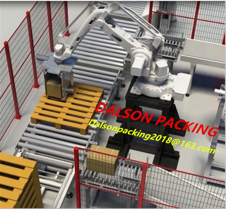 Robot Palletizing Suction Gripper Boxes Robot Palletizer Machine for ...