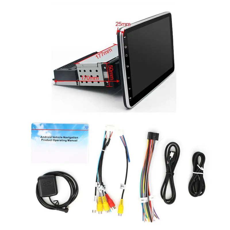 Universal 1 Din 10.1 Inch Android Multimedia Player Car Dvd Player ...