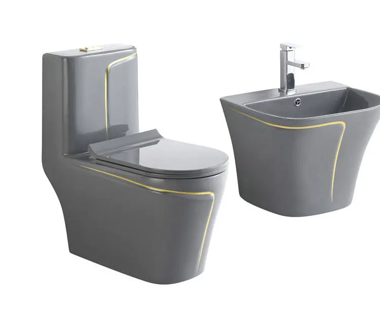 Modern Color Water Closet - SHIMU Porcelain Toilet Set