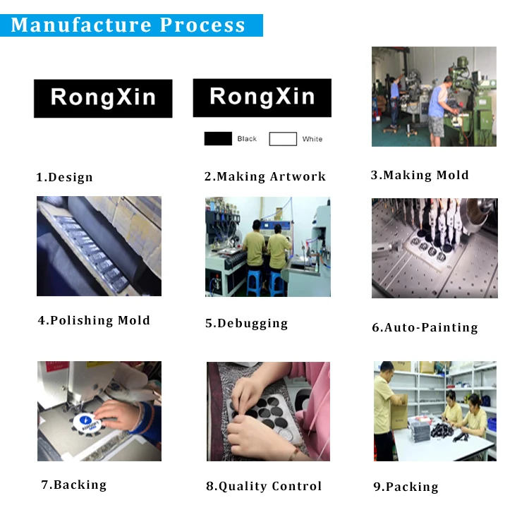 High Quality Heat Transfer Rubber Patch Brand Design Iron on PVC Hat ...