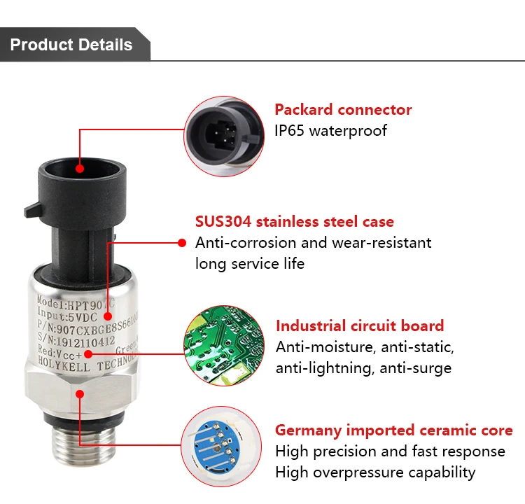 Holykell Smart Pressure Transmitter - Precision & Reliability