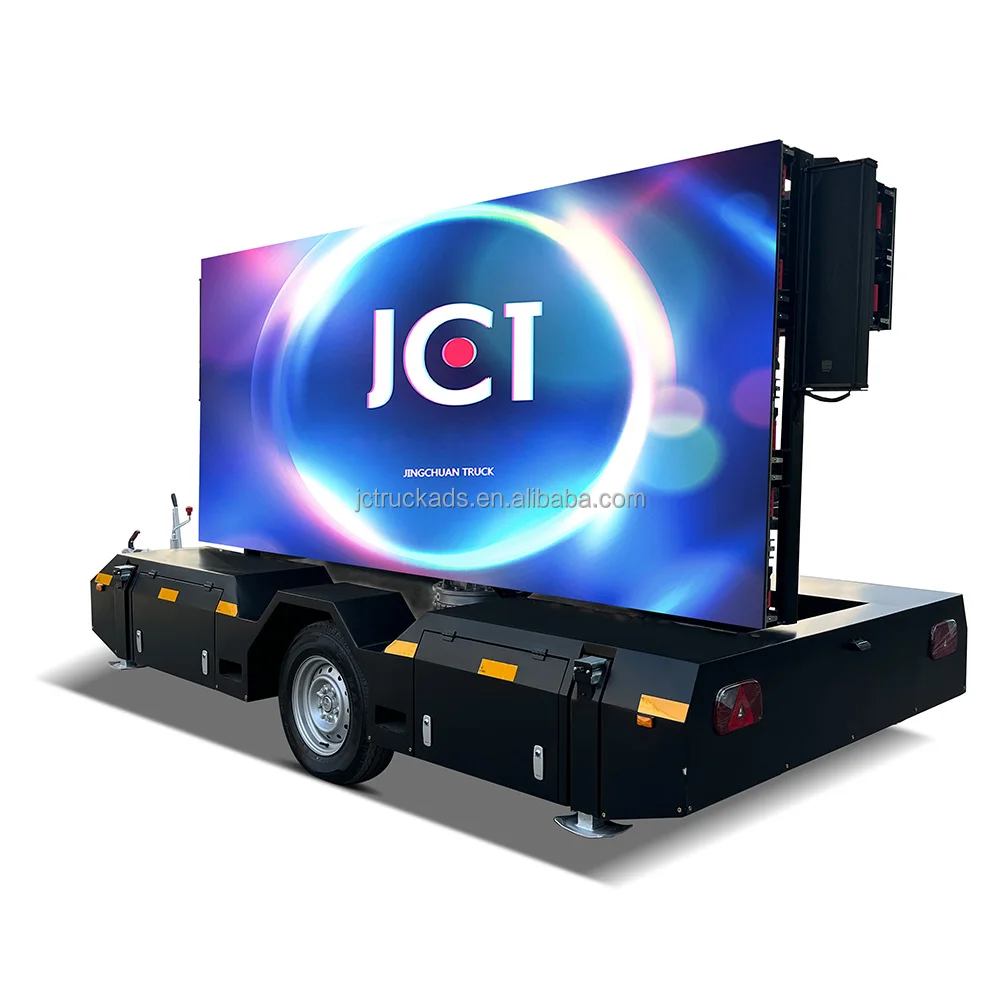 Outdoor P5 P6 Solar Powered Mobile Led Tv Giant Screen Truck Trailer ...