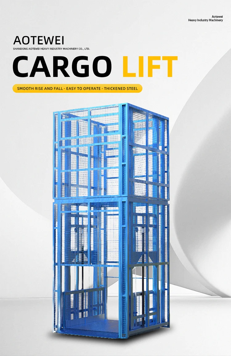 Outdoor Cargo Freight Material Vertical Electric Lifting Platform ...