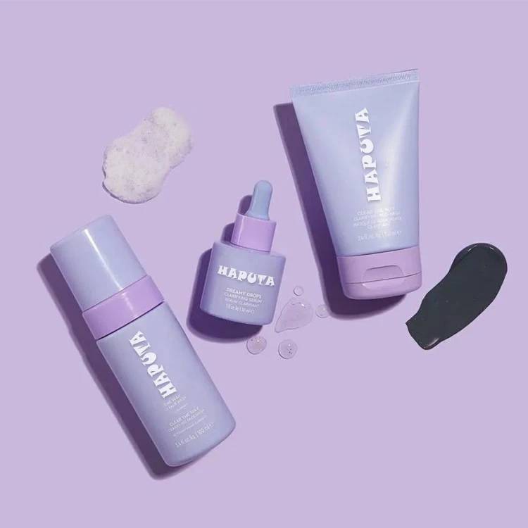 100ml 120ml 150ml 200ml Purple Foam Bottle For Face Cleanser Customized ...