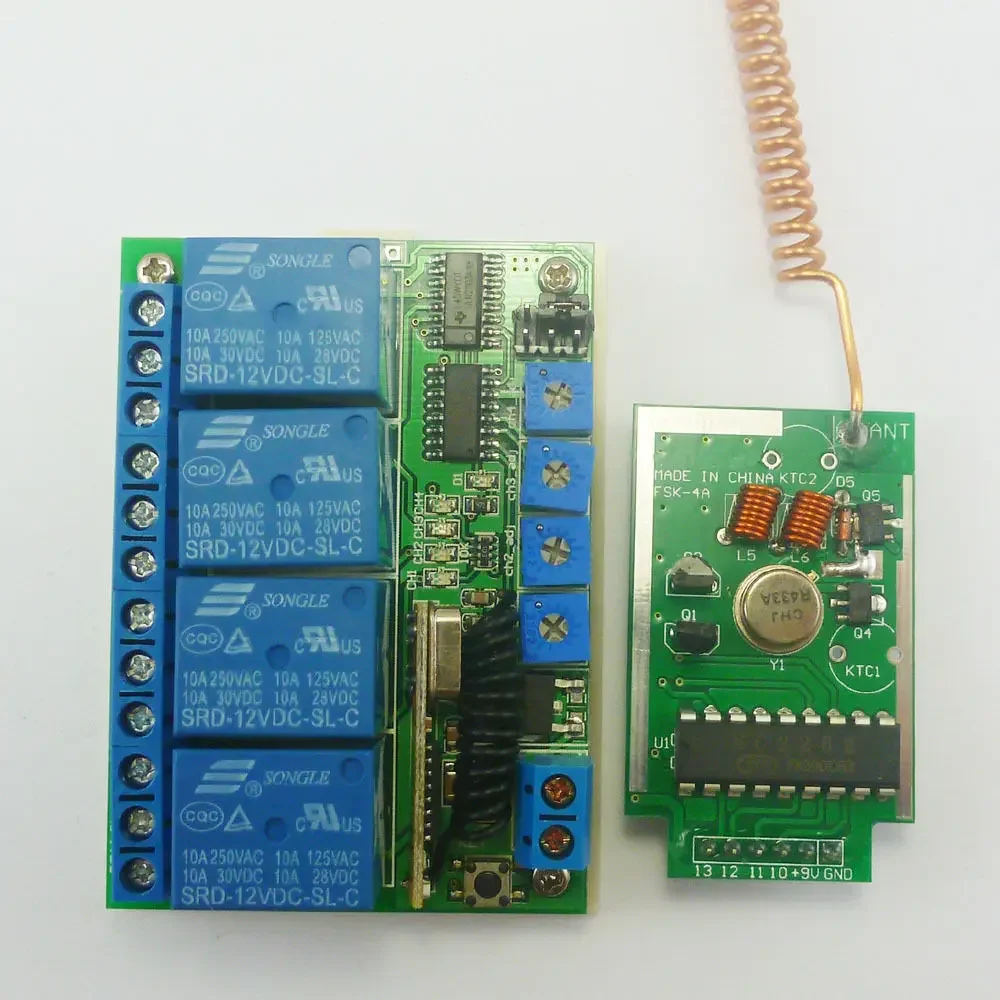 Pt2262 Transmitter Control Delay Relay Module Receiver Kits Ask/ook For ...