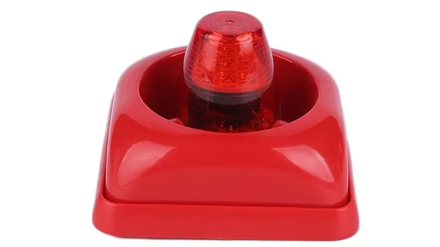 Fire Strobe Sounder Alarm Piezo Siren Red Flashing Led Light Siren ...
