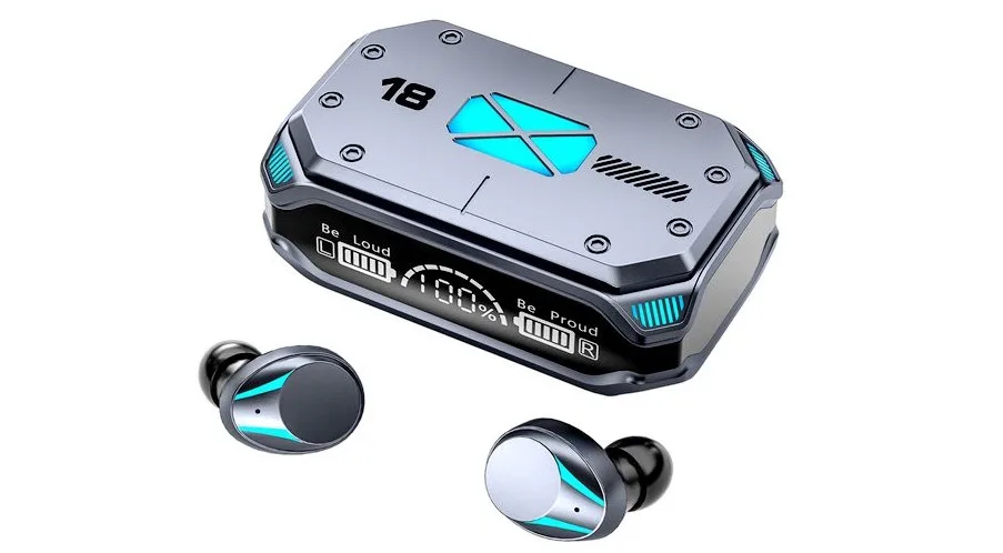 New M41 Tws Earphones Bt 5.2 Colorful Breathing Light Gaming Hifi Bass ...