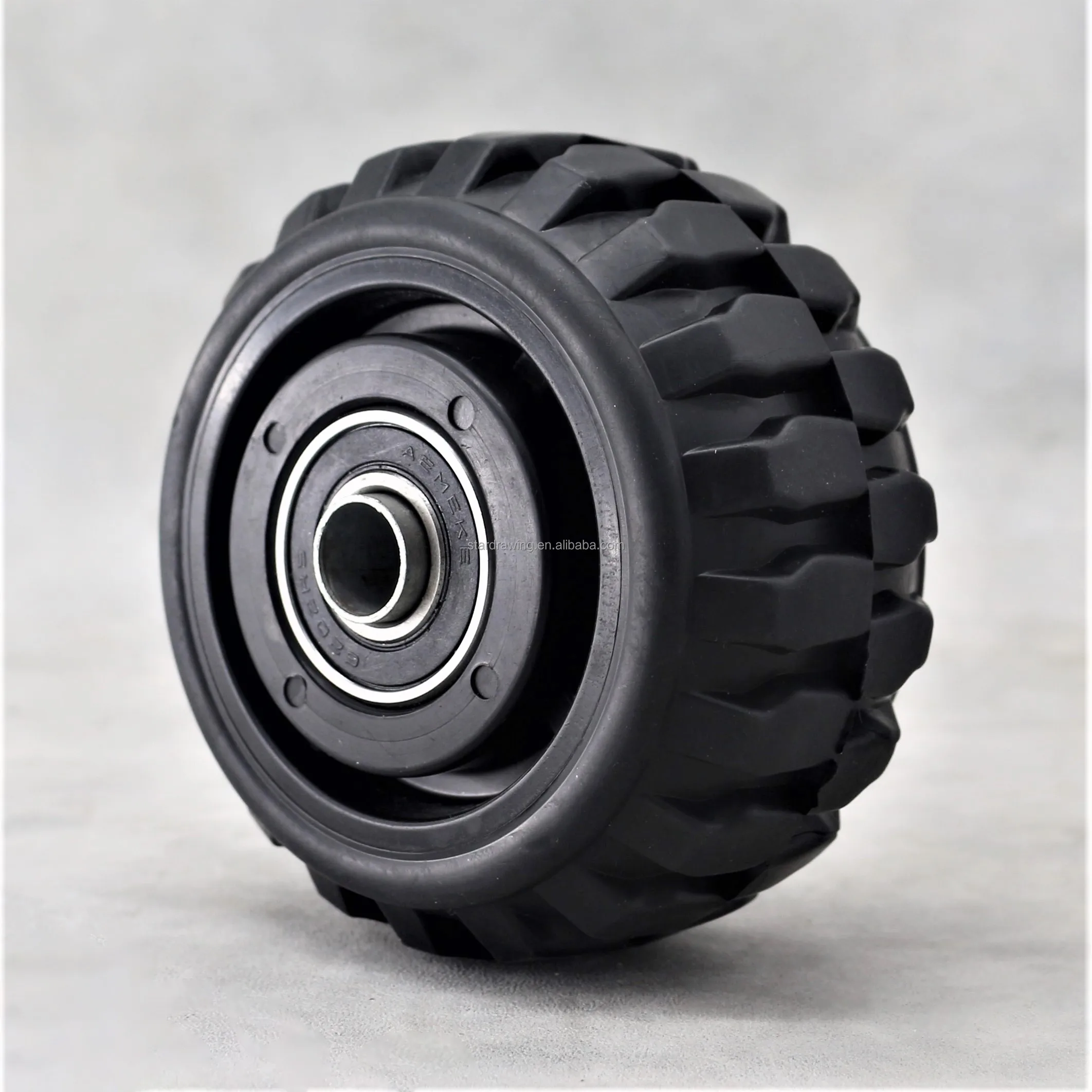 SS Off Road Silent Caster Wheels - 4 to 8 Inch All Terrain Rubber ...