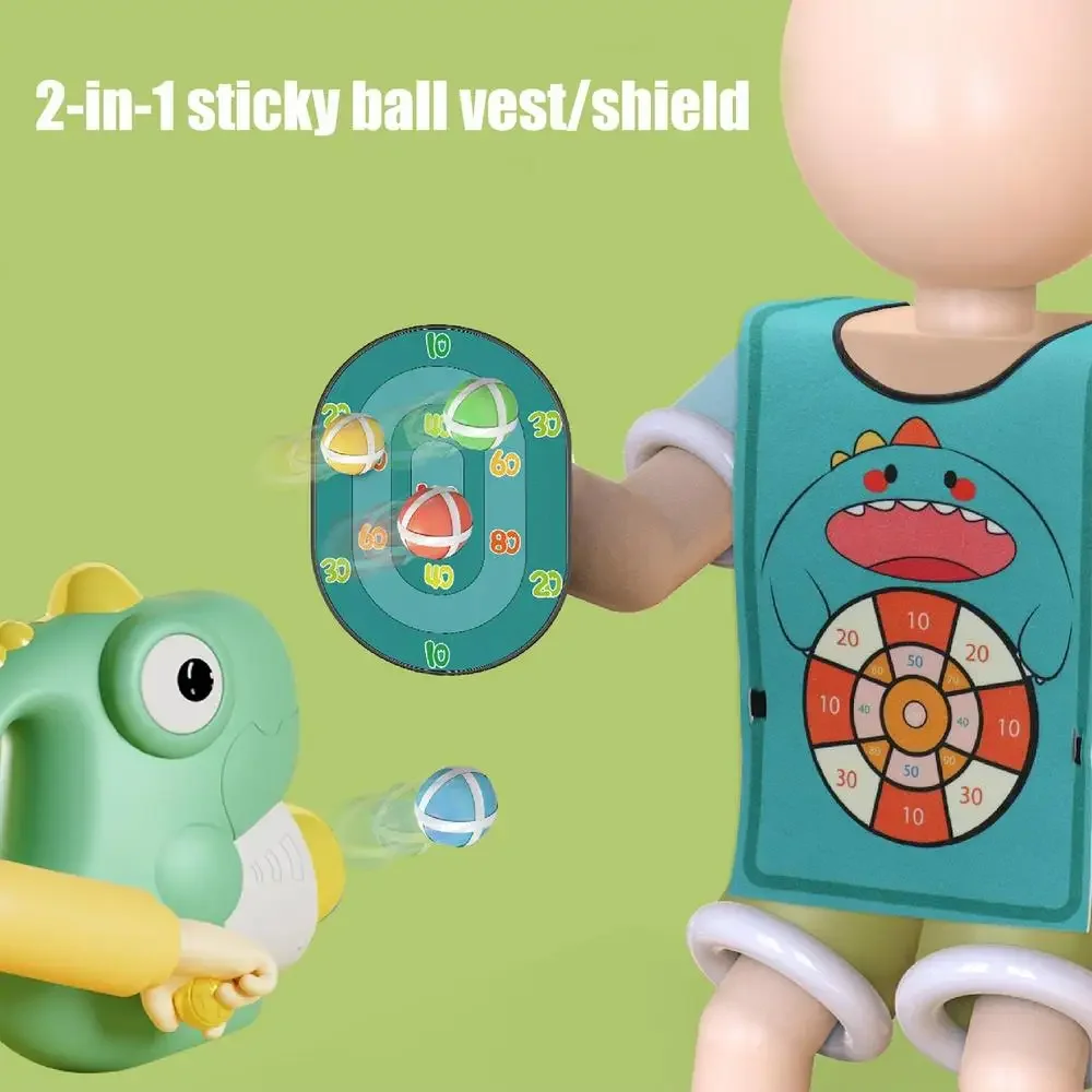 Dinosaur Dart Board With Stick Balls Throwing Toy Set Shooting Ball ...