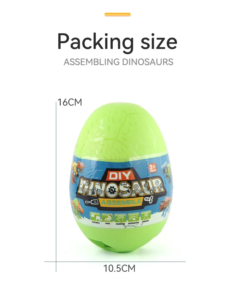 Diy Educational Capsule Egg Pack Tyrannosaurus Modeling Screwdriver ...