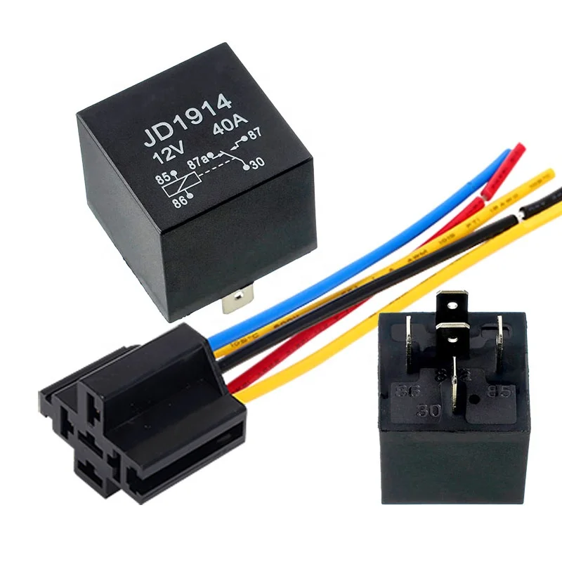 JD1914 12V 40A 5 Pin Car Relay 584416 586147 586224 w wire harness ...