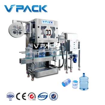 Automatic 5 Gallon Barreled Neck Labeling Machine For Bottle Shrink ...
