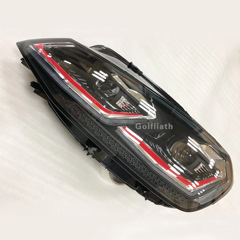 调谐汽车前照灯前照灯v-w高尔夫mk7发光二极管drl行车灯双氙光束天使眼汽车5g1941077a/5g1941078a - Buy 大灯 ...