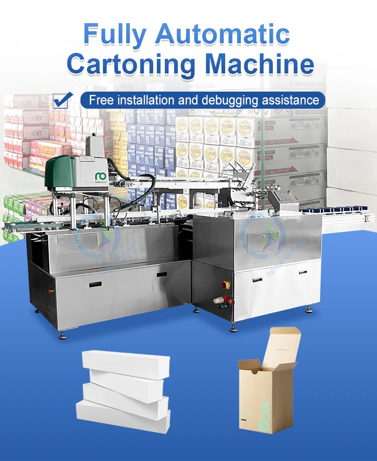 Automatic Horizontal Cartoning Machine Food Carton Box Packing Machine ...
