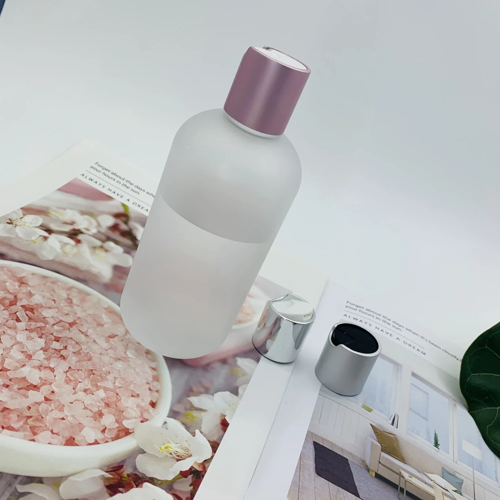 Hot Sale Round Clear Frost Shampoo Plastic Bottle Packaging 300ml For ...