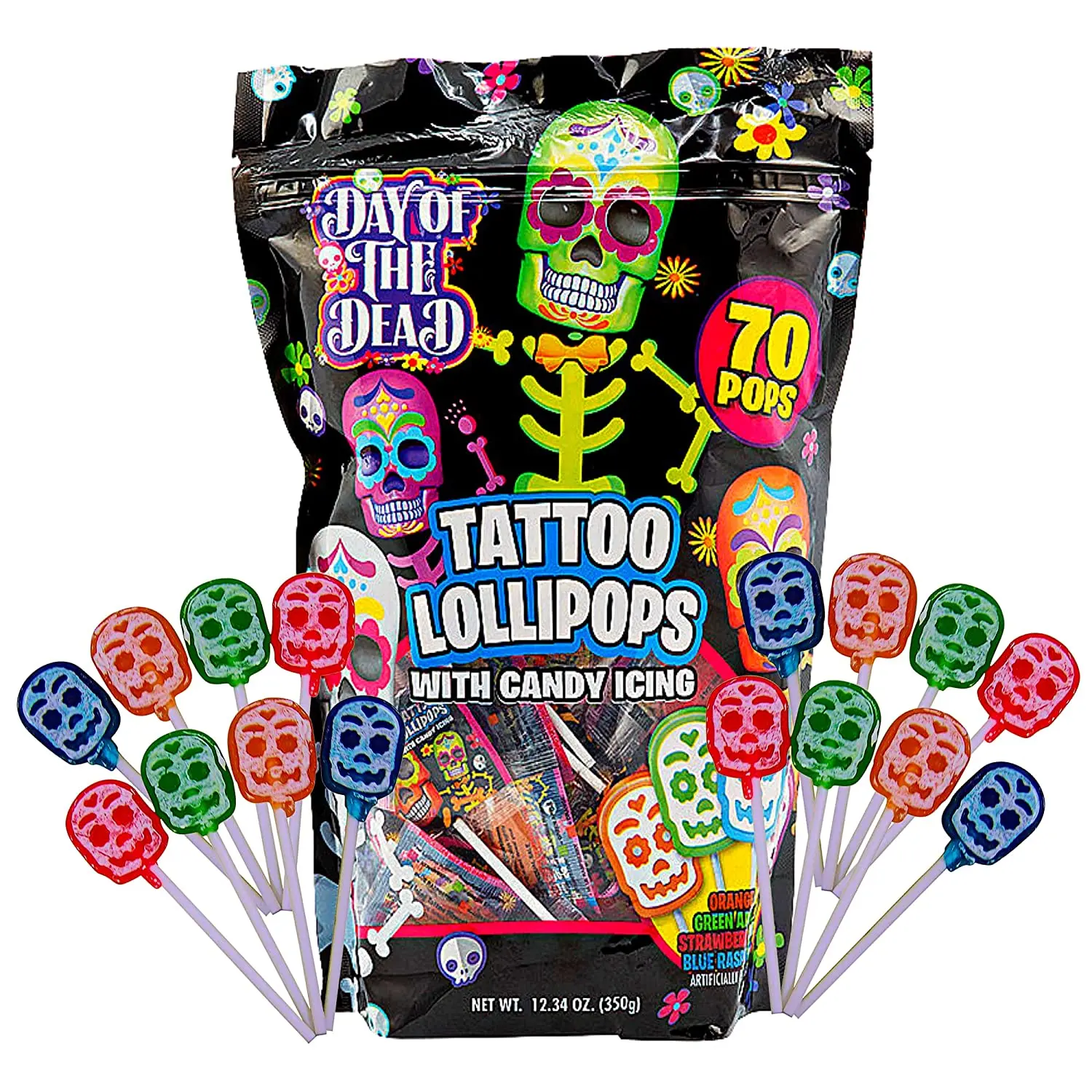 Halloween Limited Skeleton Skull Shape Funny Lollipop Candy - Buy Skull ...